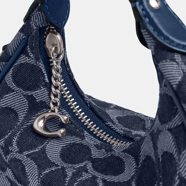 Coach Jonie Bag In Signature Denim In Silver/Deep Blue Multi - 50